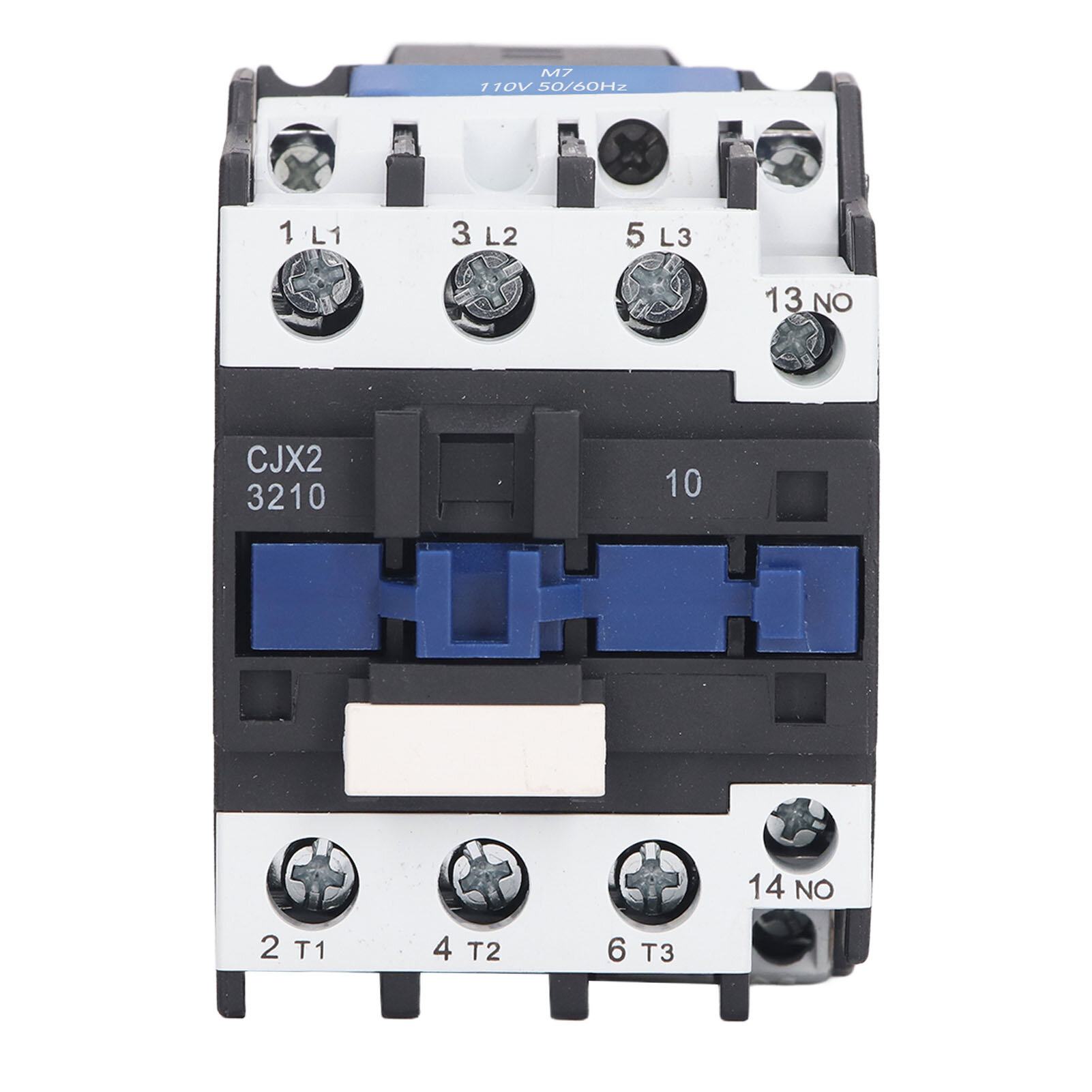 Контактор переменного тока 32 А, 3 полюса, 3 фазы, серебряные контакты, нормально разомкнутый, для установки на DIN-рейку, электрический контактор 110 В.