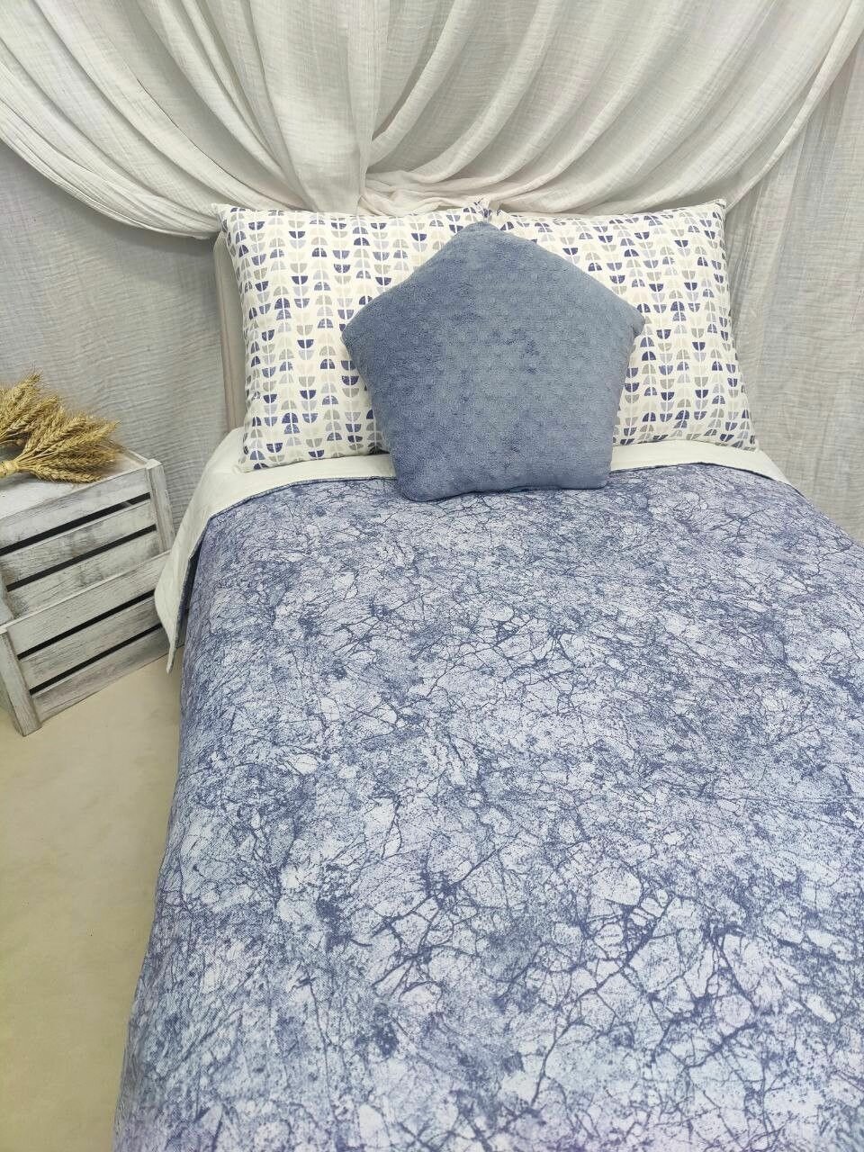 Покрывало CozyNestRF, 140х220 см, хлопок, синтепон, водо- и грязеотталкивающая пропитка