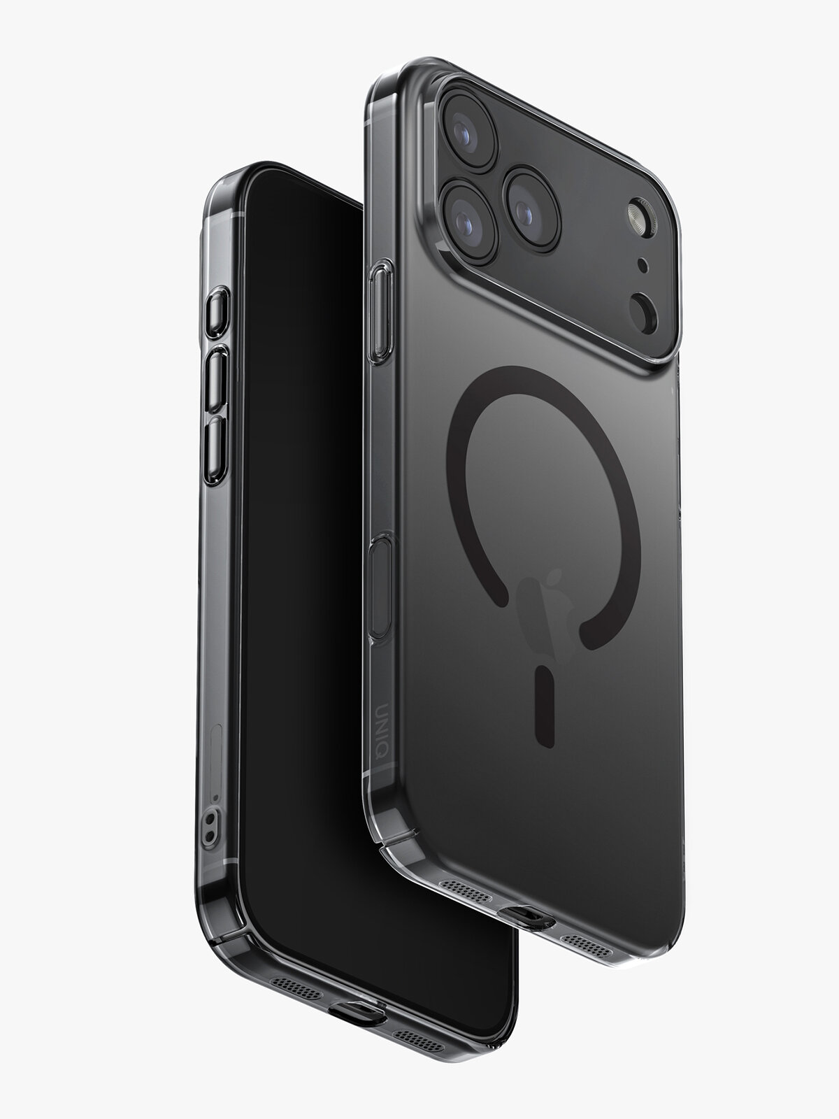 Чехол Uniq на iPhone 17 Pro Max, AirSuit с ультратонким корпусом, с магнитами MagSafe, серый