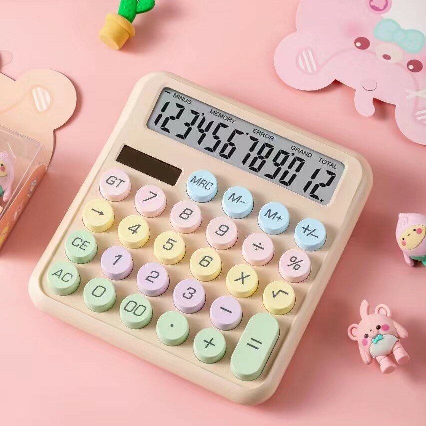 Scientific calculator casio fx-991es plus, dual power large buttons voice function twelve digits beige