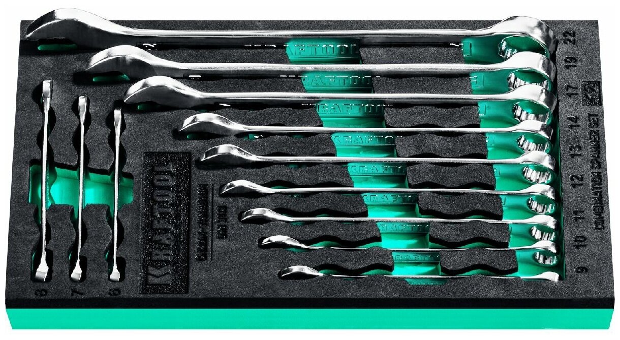 KRAFTOOL 12 шт, 6 - 22 мм, набор комбинированных гаечных ключей (27079-H12E)