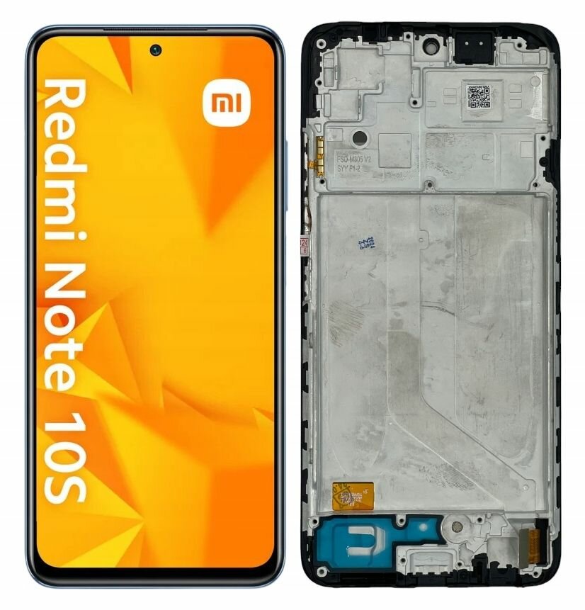 Дисплей для Xiaomi Redmi Note 10S (M2101K7BG M2101K7BI M2101K7BNY M2101K7BL) модуль в рамке Черный In-Cell