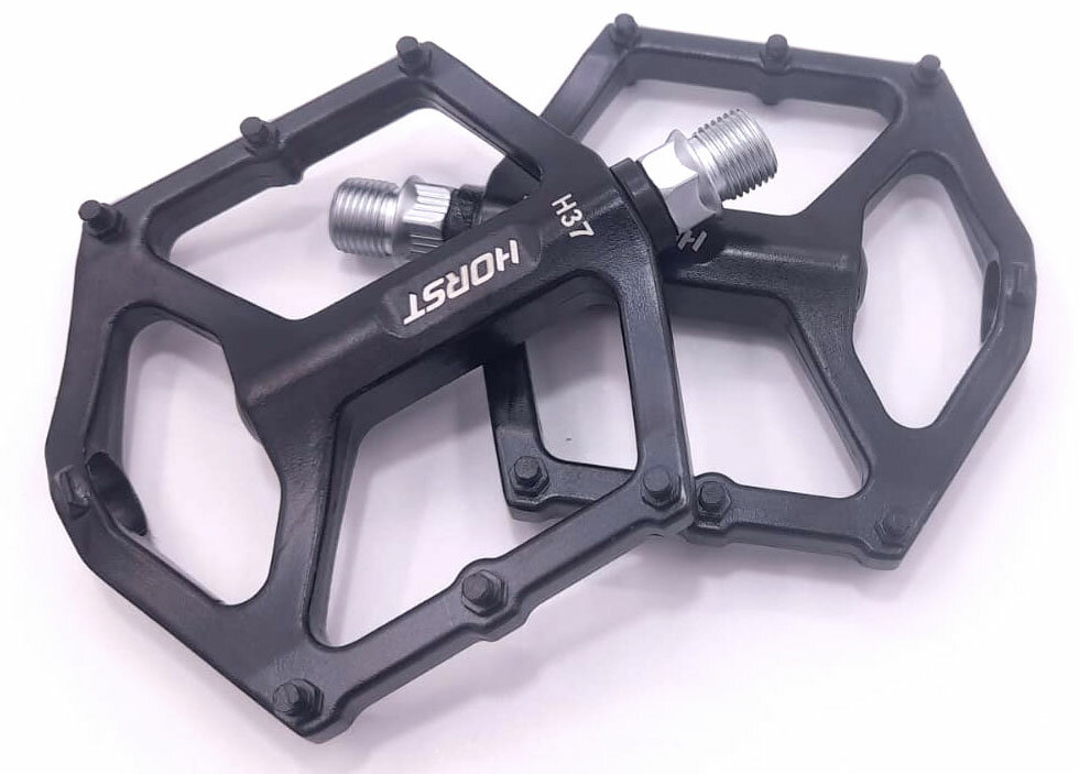 Педали HORST H37, 105x100x17 мм, черные