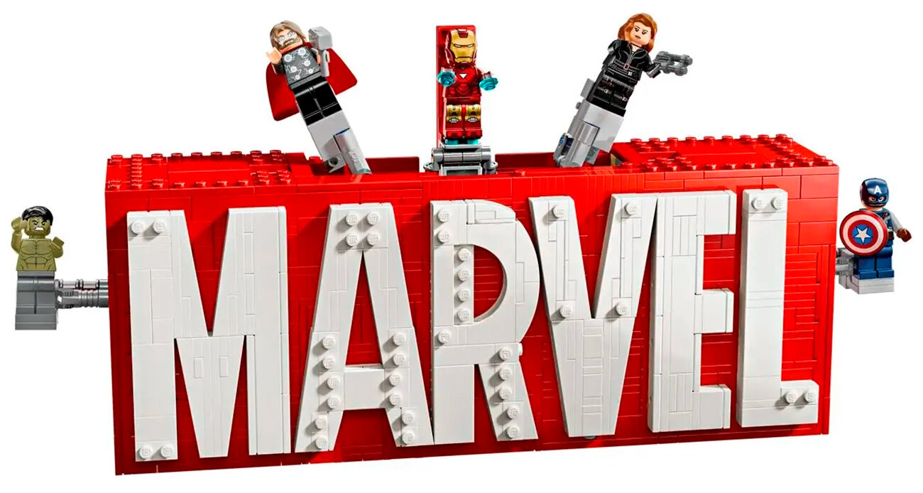 Конструктор Lego Super Heroes Логотип и минифигурки MARVEL (76313)