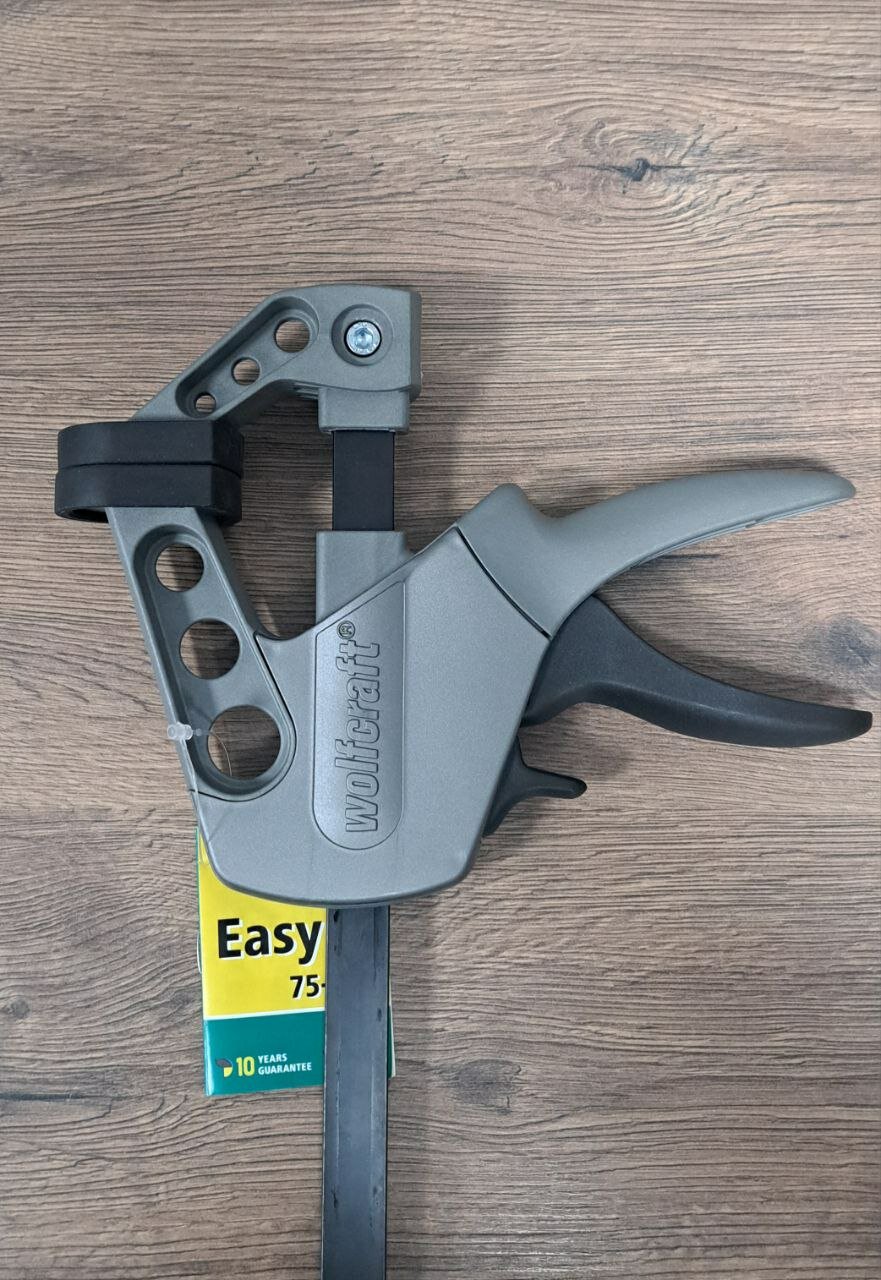 Струбцина быстрозажимная Wolfcraft EHZ Easy 75-600, распор 180-840 мм