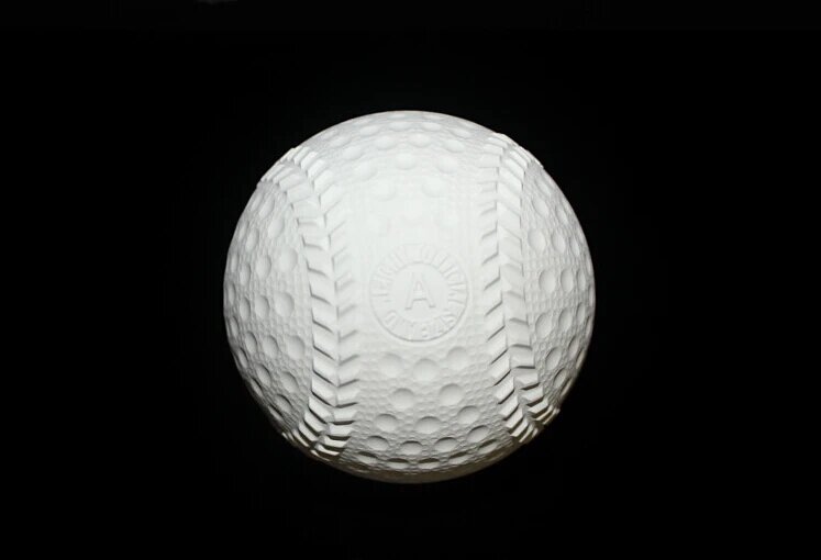 Белый резиновый бейсбольный мяч Ipsum для начинающих 3 размеров Белый, Ball A for adults