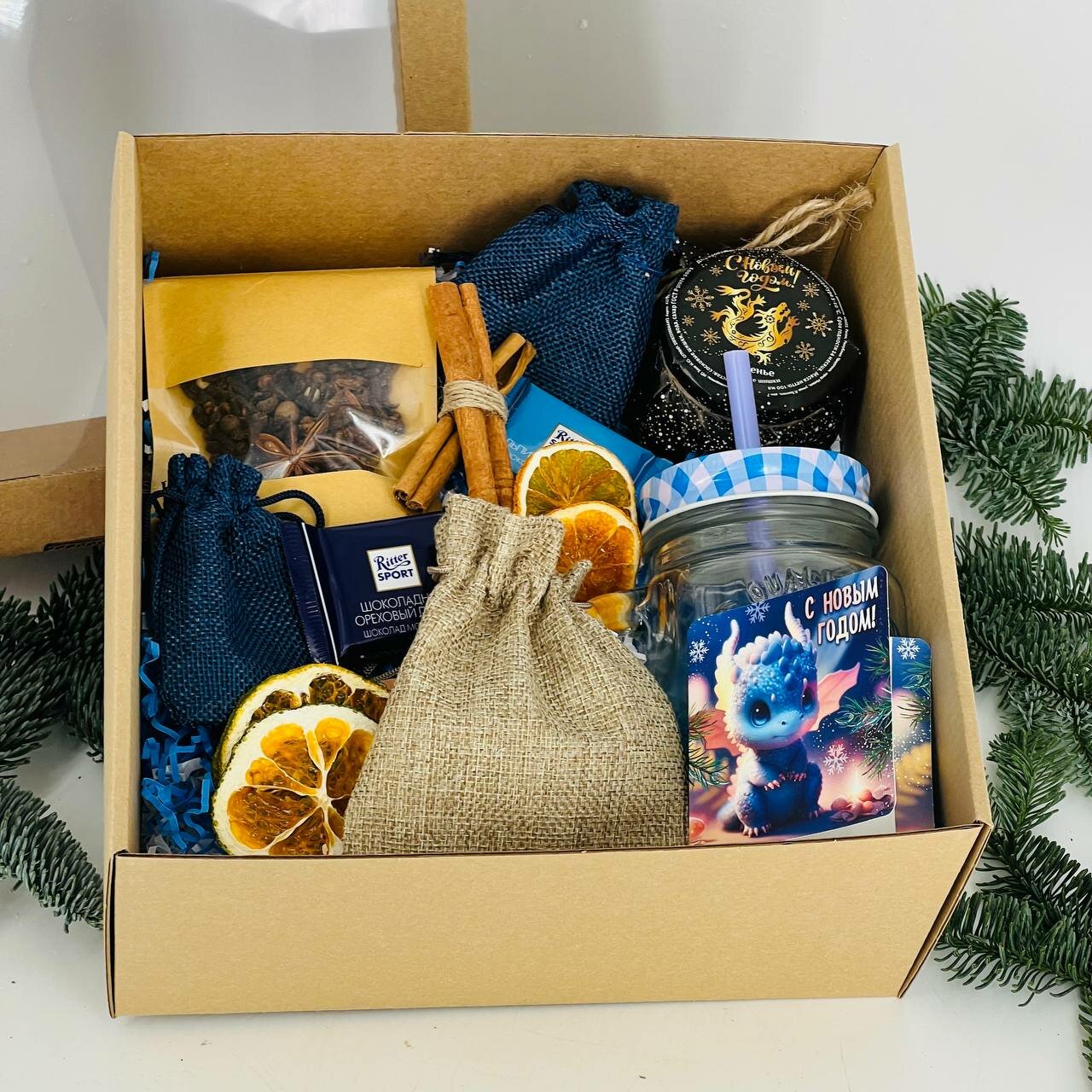 Подарочный набор для приготовления глинтвейна на Новый год и Рождество