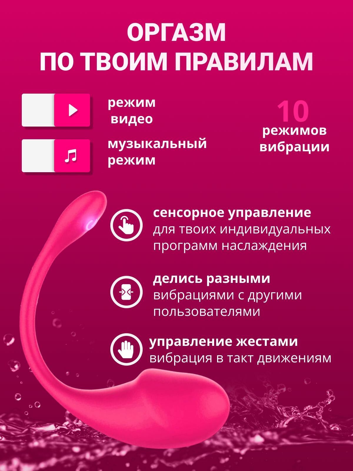 Виброяйцо, Вибратор для женщин с приложением и дистанционным управлением с телефона