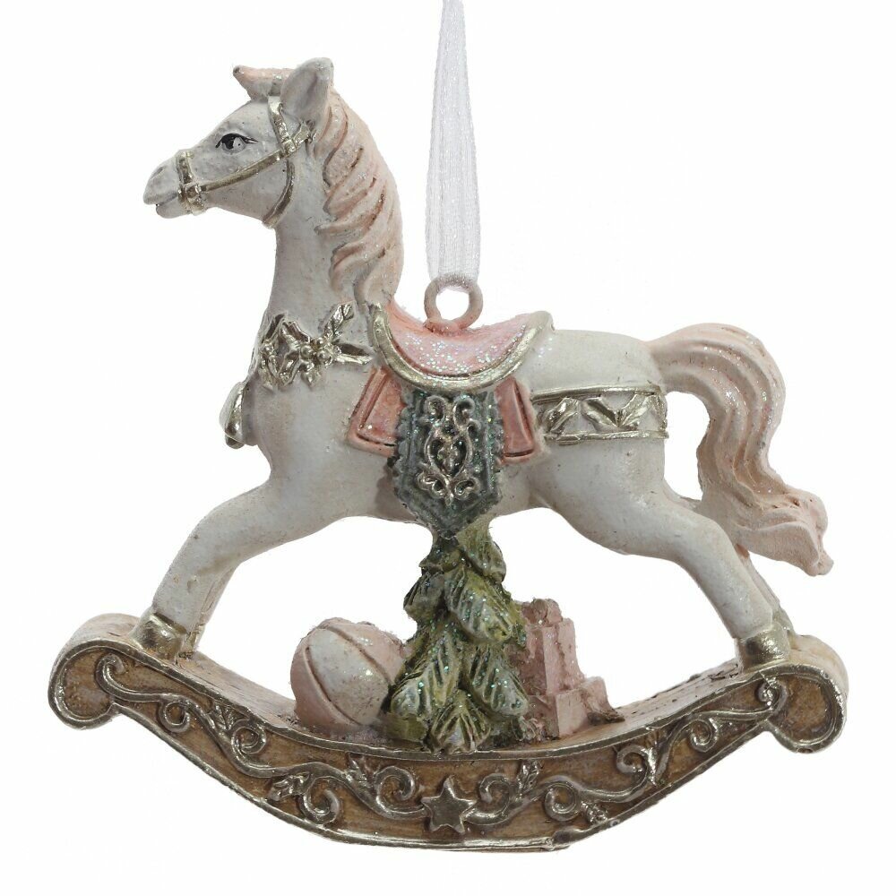 Украшение подвесное "Лошадка-качалка", 7х2х8 см, 2 вида, цена за 1 шт.