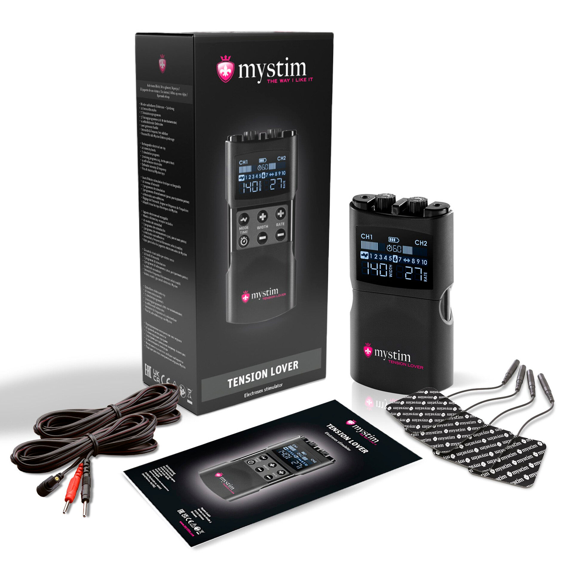 Источник импульсов с цифровым управлением Mystim Tension Lover 2