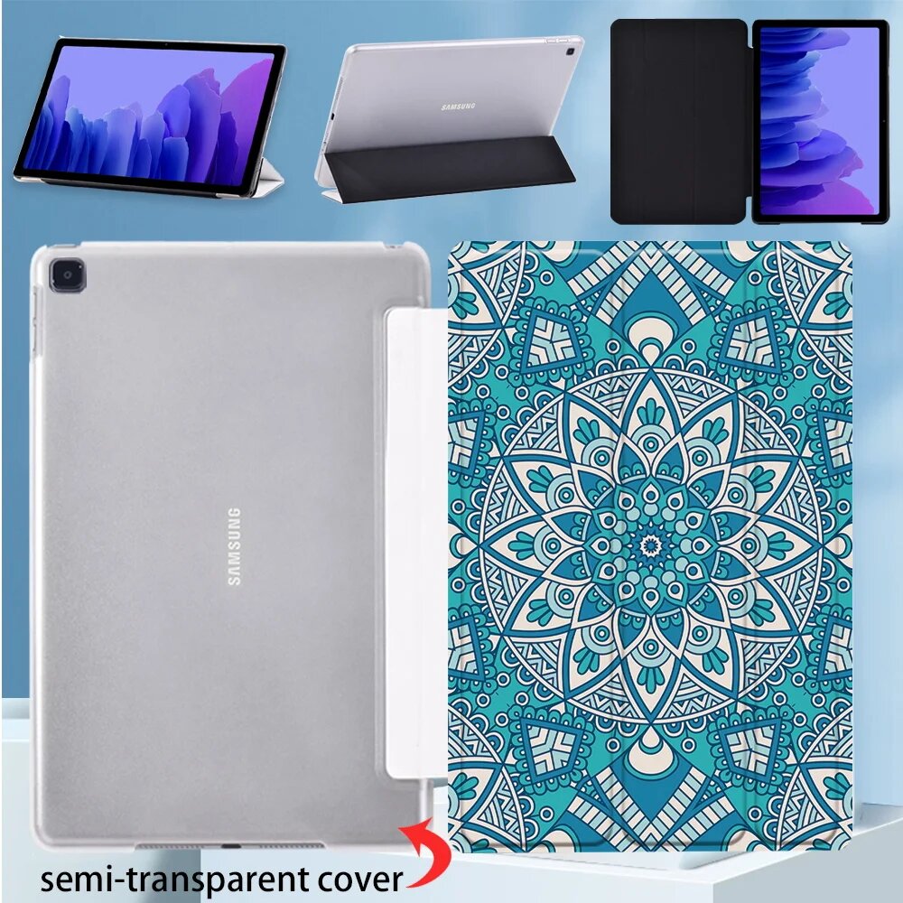Кожаный чехол для Samsung Galaxy Tab A7 10.4", Samsung Galaxy Tab A 10.1" Tab A 10.1 2019 T510, 27. mandala pattern 0