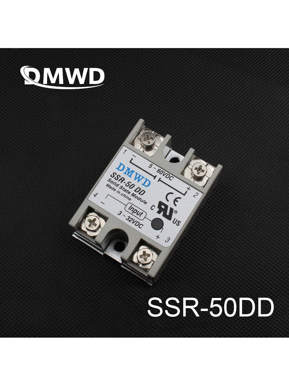 SSR-50DD Твердотельный модуль реле DC-DC Однофазный SSR 50A 3-32V TO 5-60V DC -1 шт.