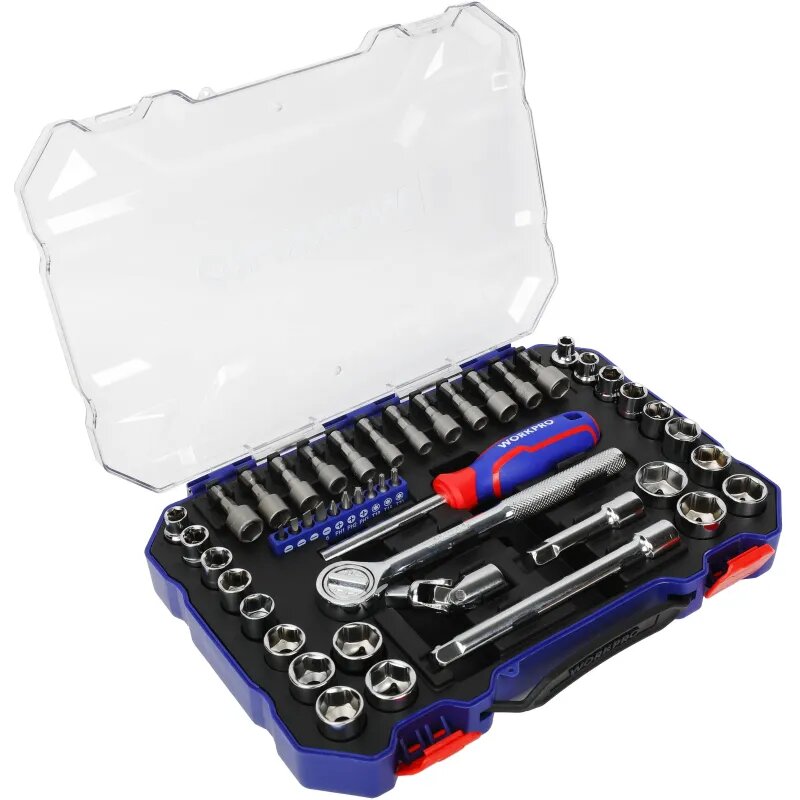 Набор инструментов 47предметов(метрические и дюймовые головки 3/8)WP202523 Workpro 2131566