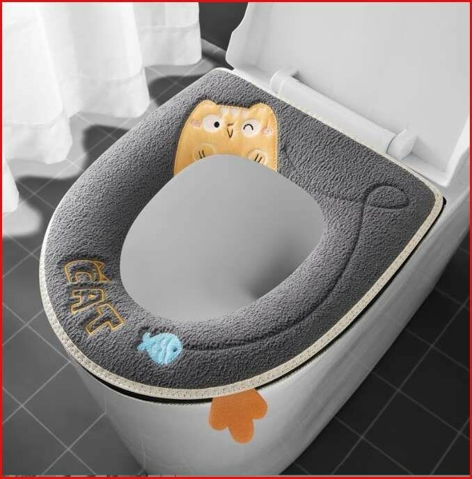 Мягкое сиденье для унитаза/мягкий чехол на молнии/накладка для унитаза.