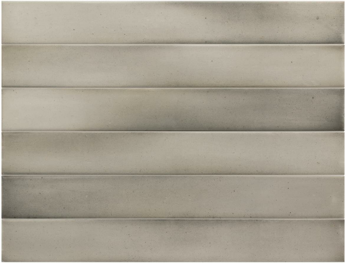 Плитка EQUIPE MASSIMO Skylon Grey , 31574 прямоугольная , матовая, 5x40 см , уп 1м2 (50шт.)