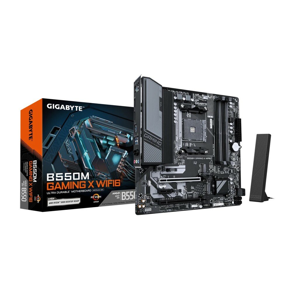 GigaByte Материнская плата B550M GAMING X WIFI6 Socket AM4 4хDDR V 2хM.2