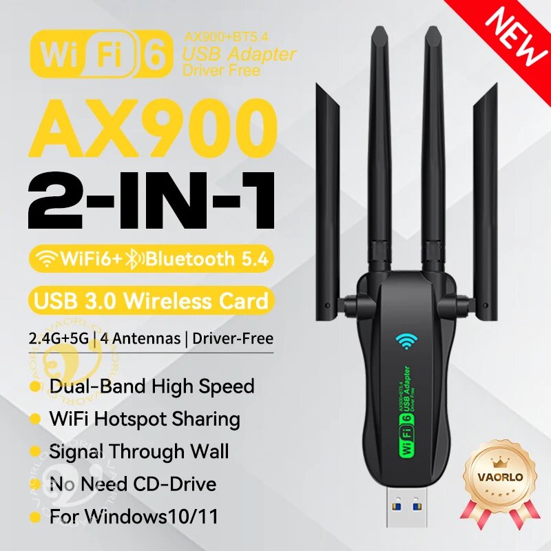 VAORLO AX900 беспроводной сетевой адаптер
