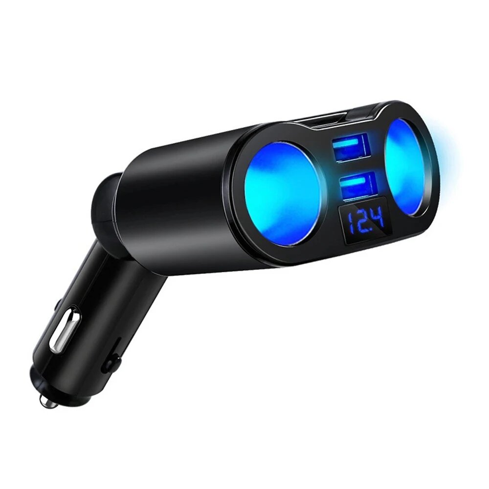 Автомобильный разветвитель прикуривателя, двойной USB-разъем для быстрой Dual USB Without BT