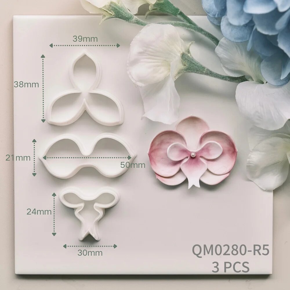 Комплект форм для сережек из PLA 3 шт. Белый, QM0280-R5