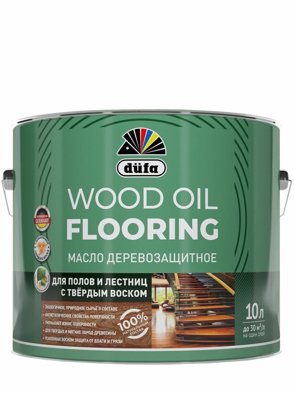 Масло деревозащитное для полов и лестниц Wood Oil Flooring 10 л