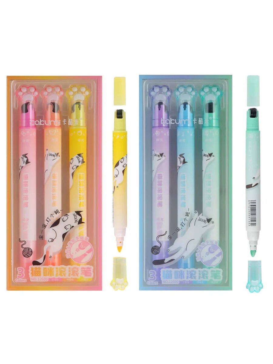 Набор перманентных маркеров 3 шт 1-4 мм