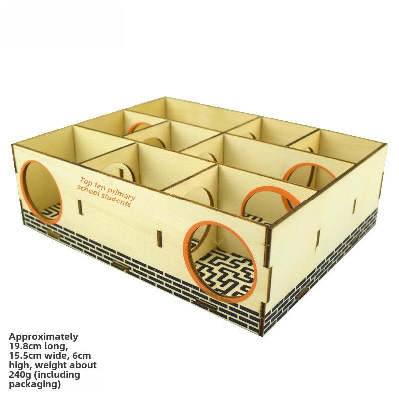 Игрушка для хомячка "Маленький лабиринт в китайском стиле", из цельного дерева