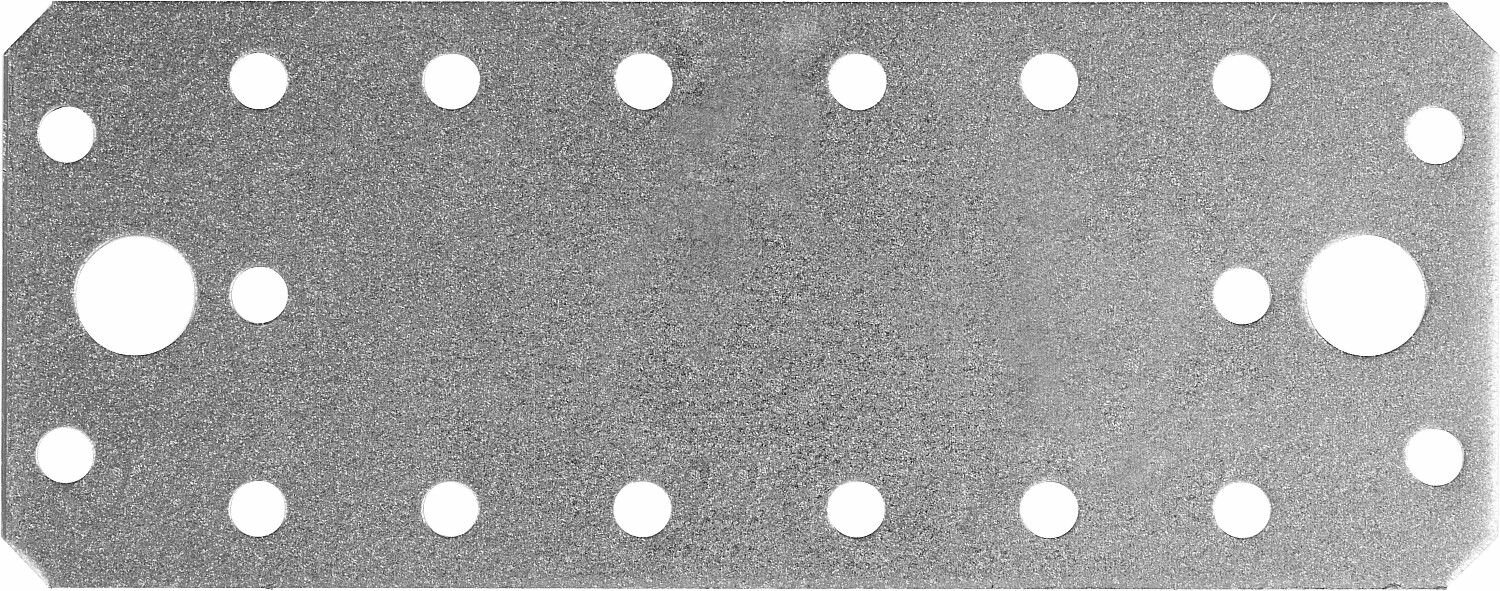 ЗУБР КП-2.0, 140 x 55 x 2 мм, цинк, крепежная пластина (310236-140-55) 20 шт.