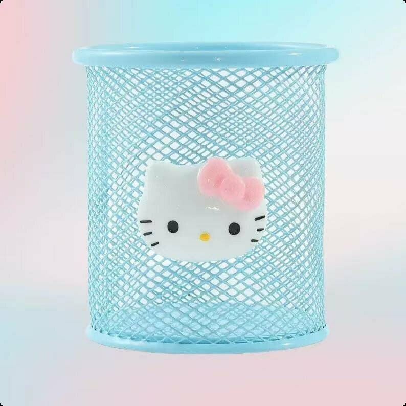 Подставка для ручек MINISO Hello Kitty, тубус, синий, простой