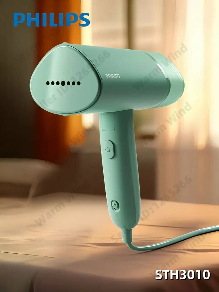 Ручной отпариватель Philips STH3010, зеленый, складной, для быстрого ухода за одеждой
