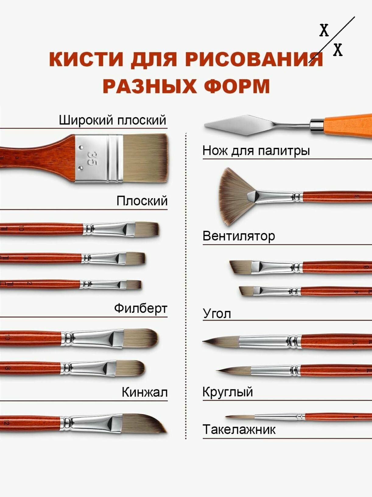 Набор кистей для рисования — фото 1