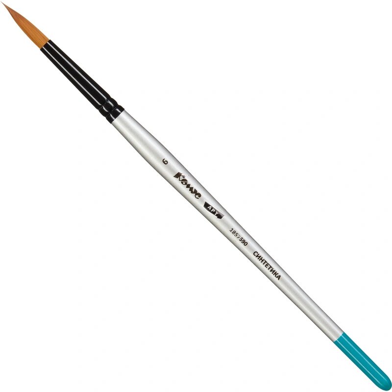 Кисть художественная Комус Арт синтетика мягкая, кругл,№06, короткая ручка