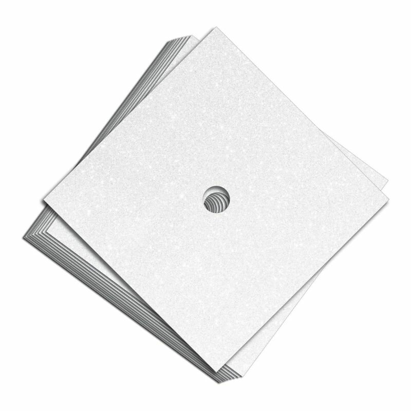 Премиум блестящая бумага для украшения выпускных, без осыпания, Белый