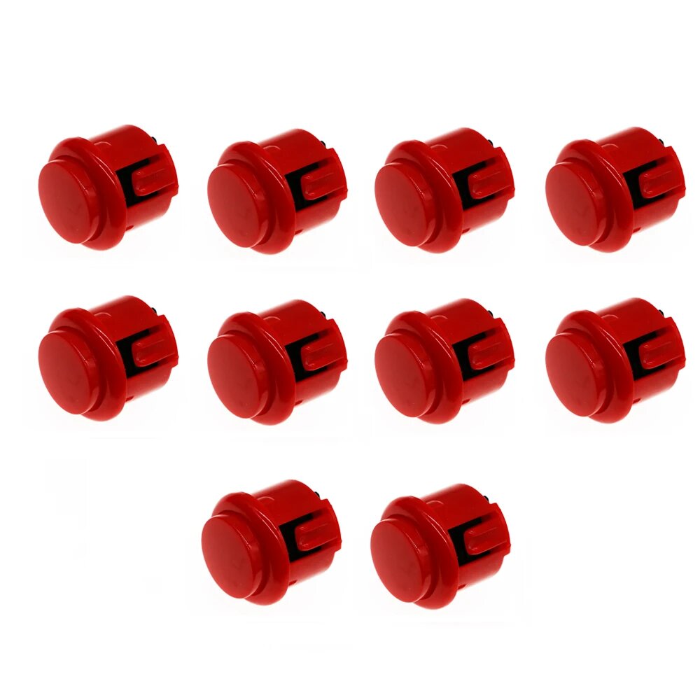 Красные микропереключатели Sanwa 24мм (10 шт)