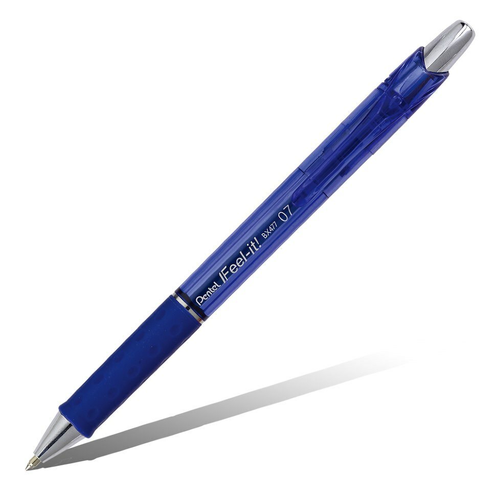 Ручка шариковая Pentel, Feel it, автоматическая синяя 0,7 мм
