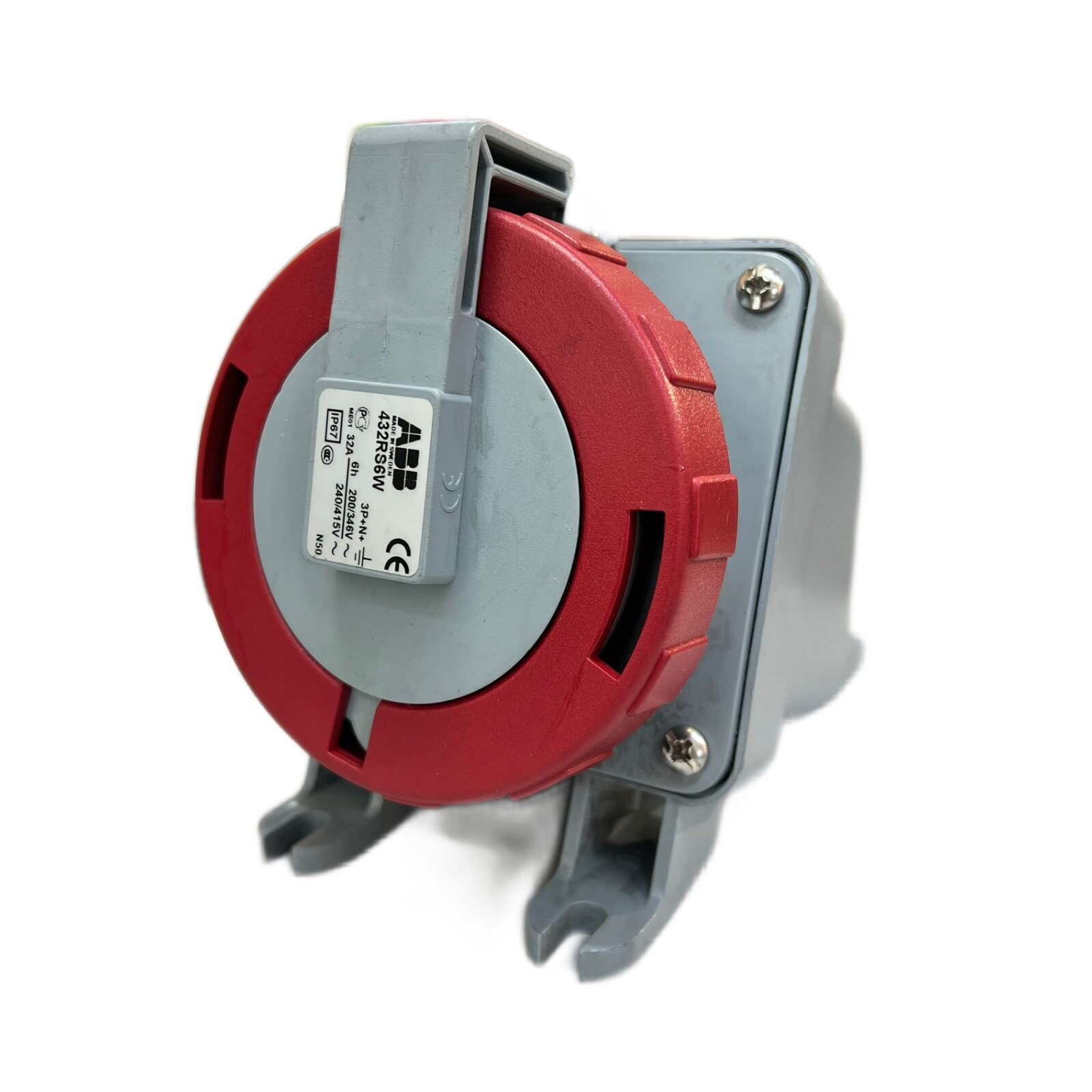 Розетка для монтажа на поверхность ABB 432RS6W 32 А, 3P+N+E, 380V, IP67 2CMA167189R1000