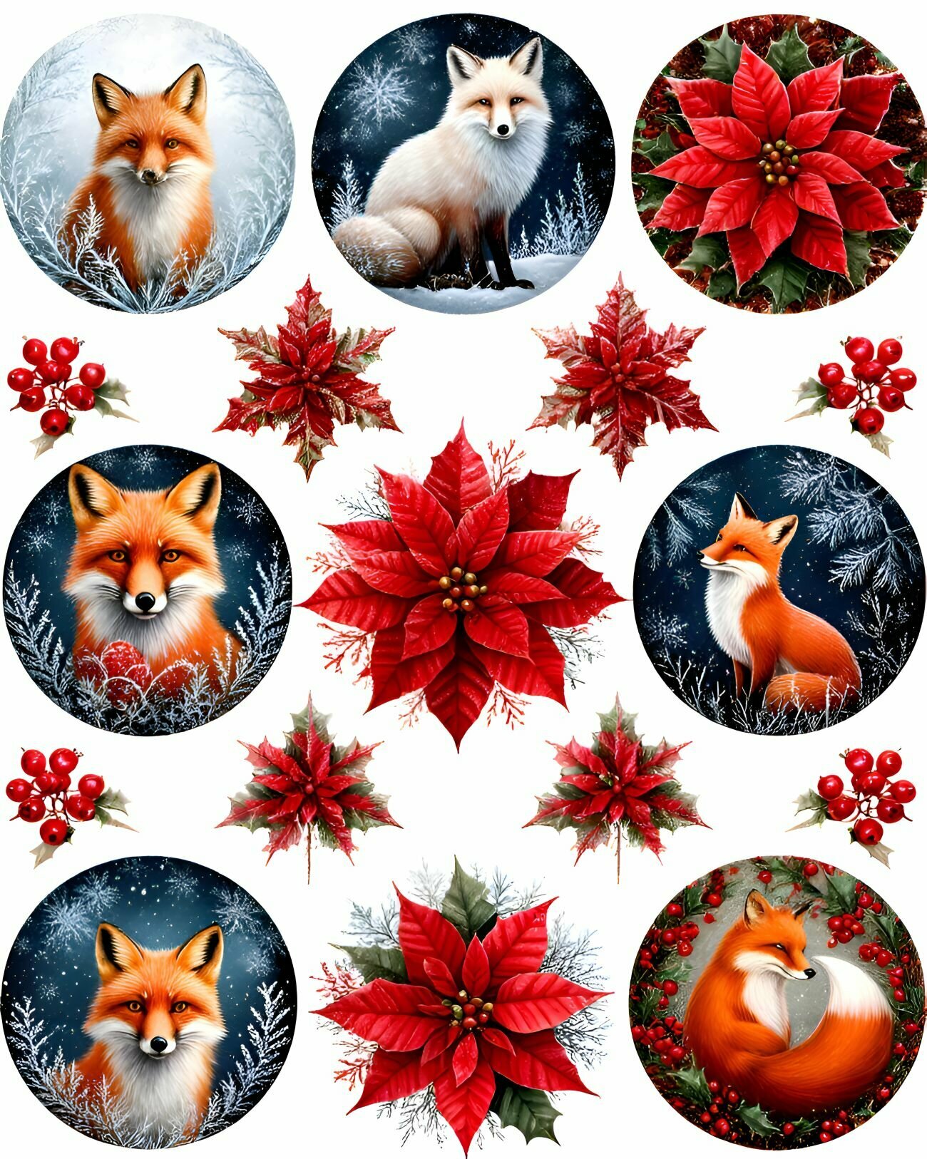 Водорастворимая картинка для мыла "Лиса" А4