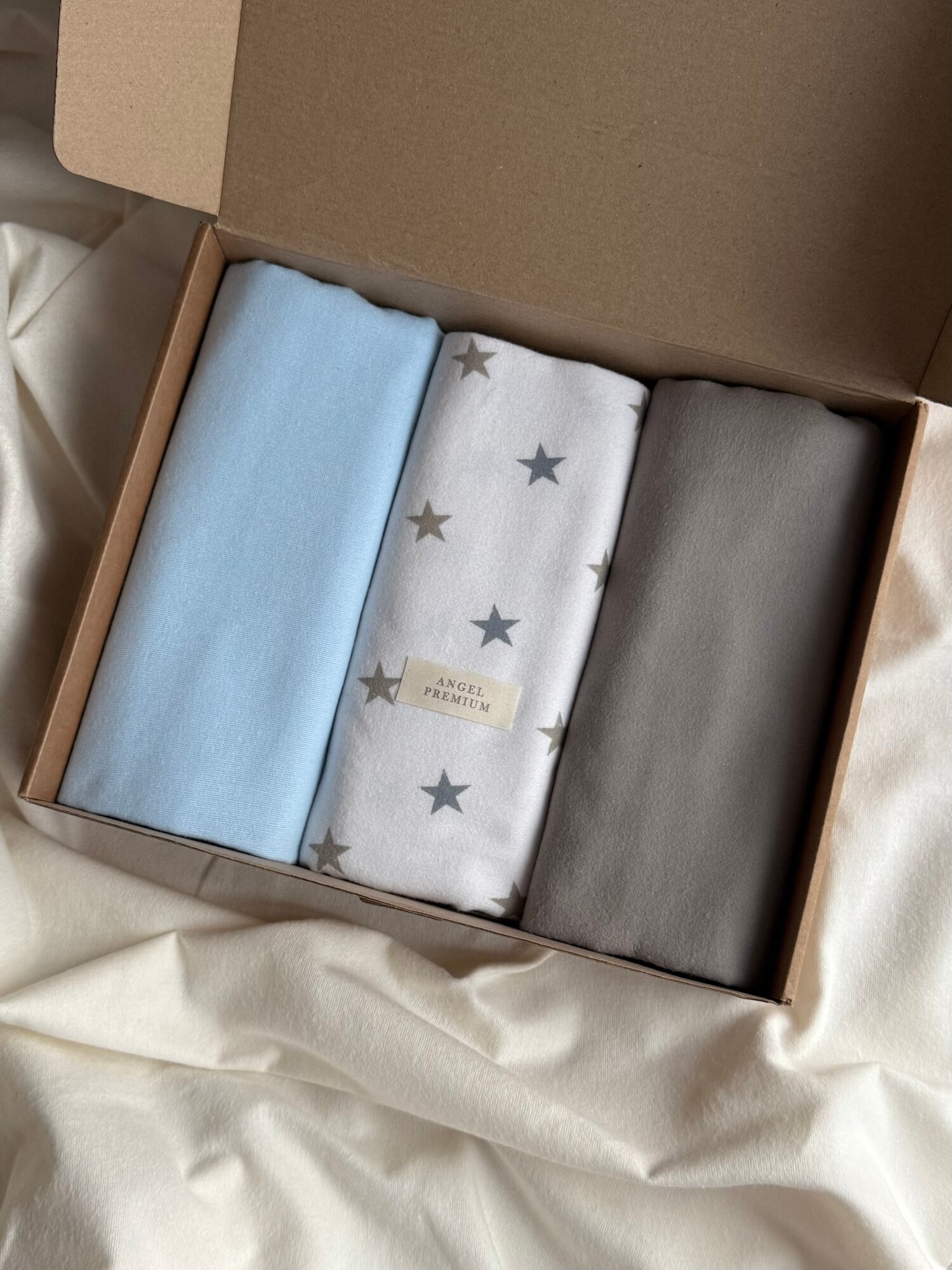 Эксклюзивный комплект больших фланелевых пеленок ANGEL PREMIUM