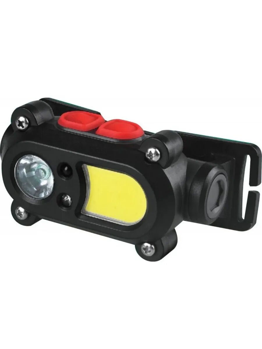 Фонарик налобный LED53418 3 Вт 15 реж. сенсор Micro-USB