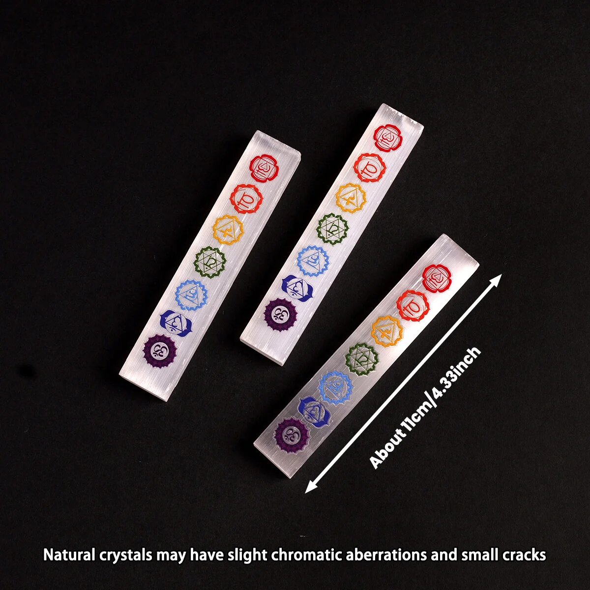 1 шт, натуральный селенитовый кристалл чакры, палочка для домашнего рабочего стола, декоративное украшение фэн-шуй, энергетическая палочка для йоги, подарок на праздник