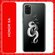 Чехол на Honor 9A / Хонор 9А с принтом Монохромная змея рисунок, прозрачный