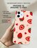 Чехол на Apple iPhone 12/12 Pro / Айфон 12/12 Про с принтом "Heart strawberries ...
