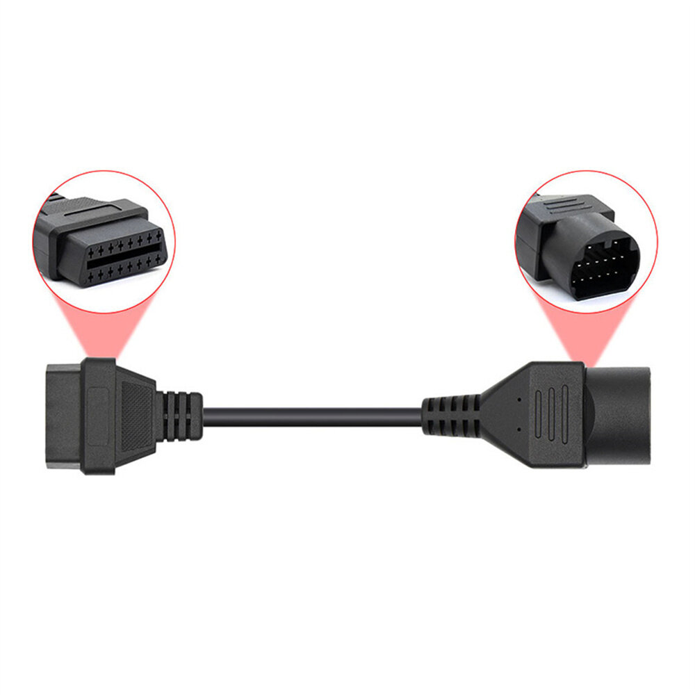 Ремонт Диагностического Кабельного Адаптера Сканера Кода OBD2 от 17pin до 16pin Автомобиля Для Mazda