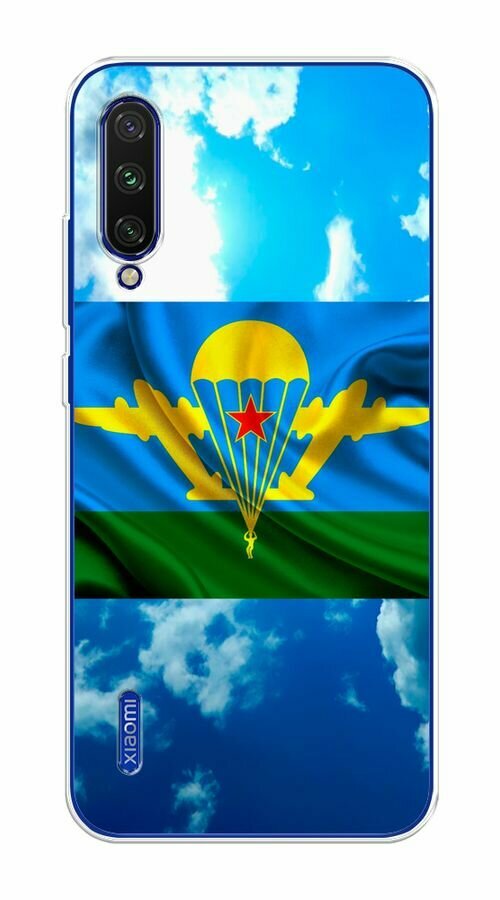 Чехол на Xiaomi Mi CC9E/Mi A3 / Сяоми Mi CC9E/Mi A3 с принтом "ВДВ флаг в небесах"