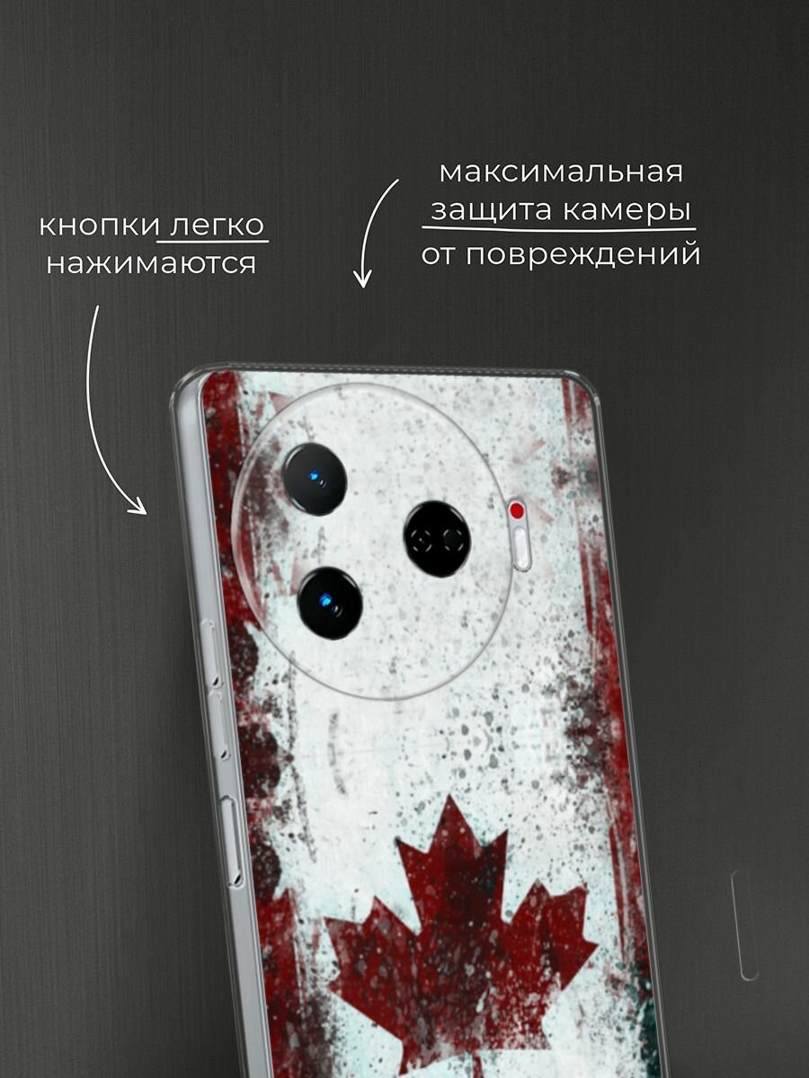 Чехол на Tecno Camon 30 Pro 5G / Текно Камон 30 Про 5G с принтом "Канада" — фото 1