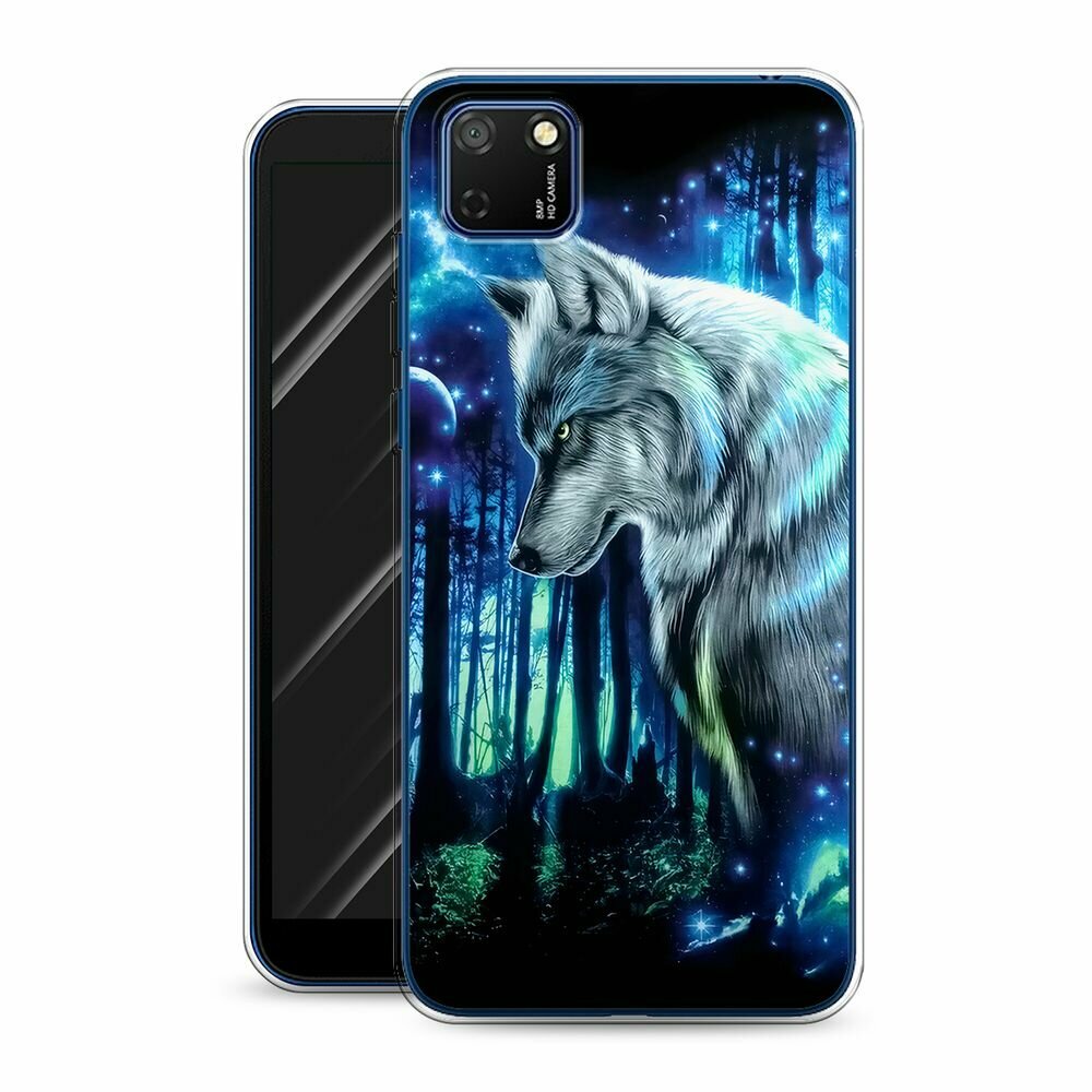 Чехол на Honor 9S/Huawei Y5p / Хонор 9S/Хуавей Y5p с принтом "Сказочный волк" — фото 1