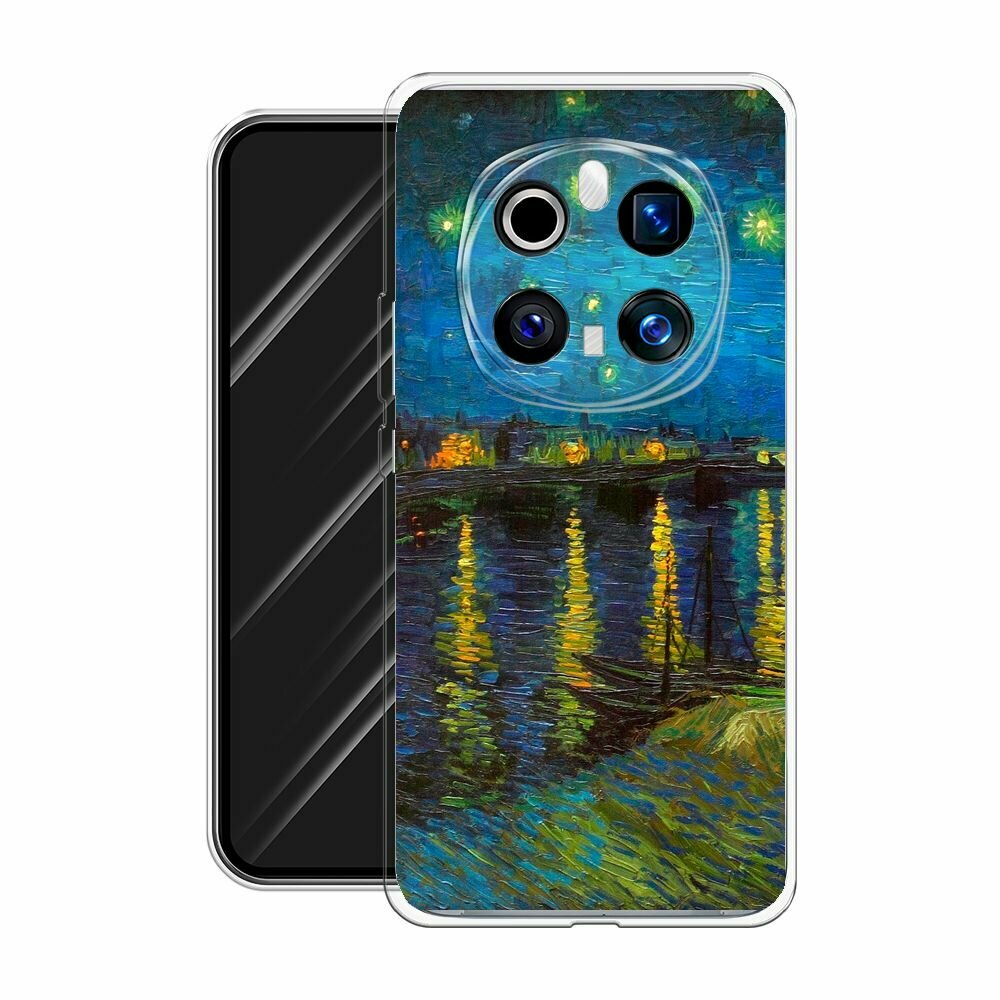Чехол на Honor Magic 7 Pro / Хонор Мэджик 7 Про с принтом ночь над Роной — фото 1