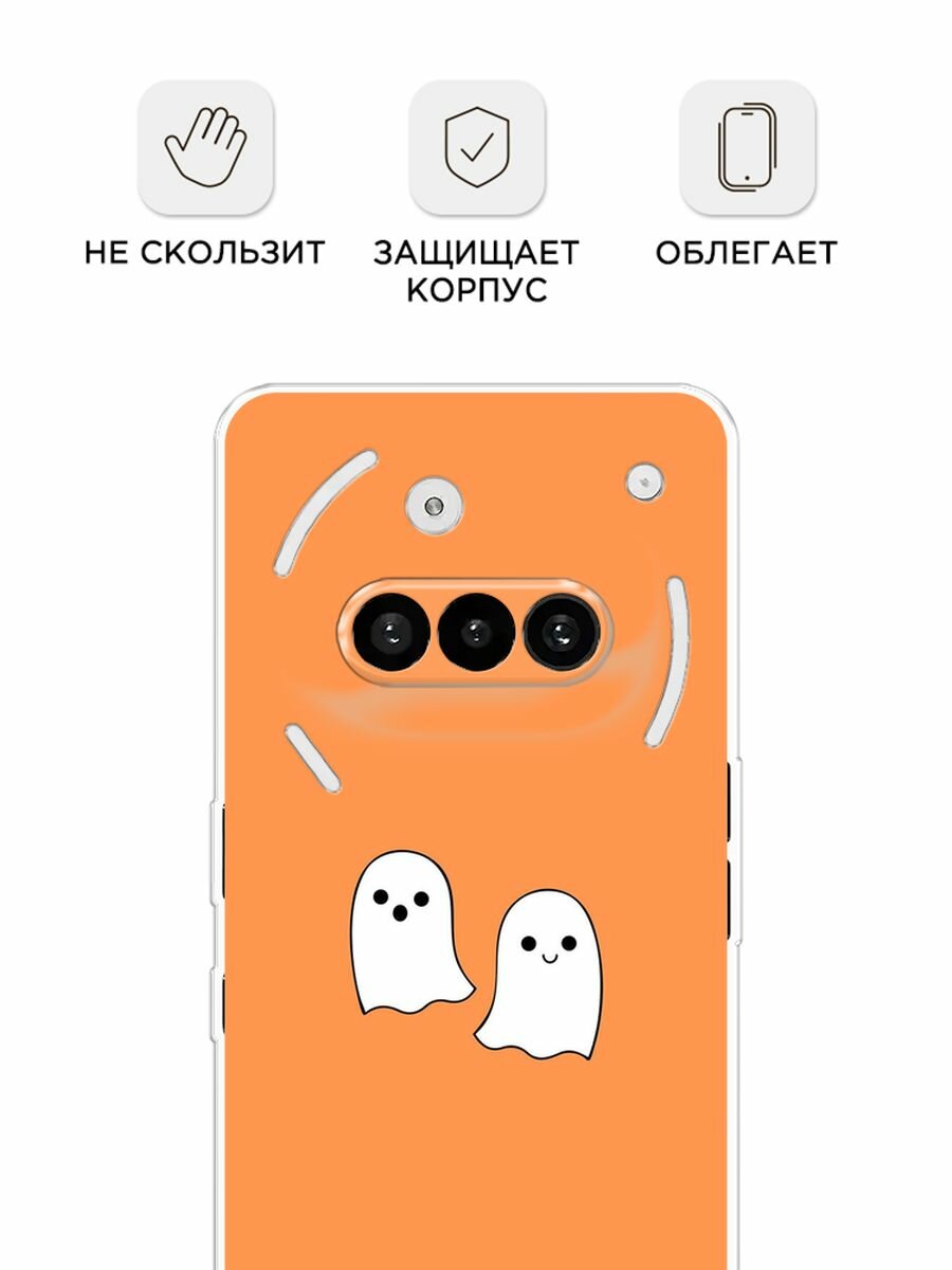 Чехол на Nothing Phone 3a / Нотинг Фон 3а с принтом Cute ghosts — фото 1
