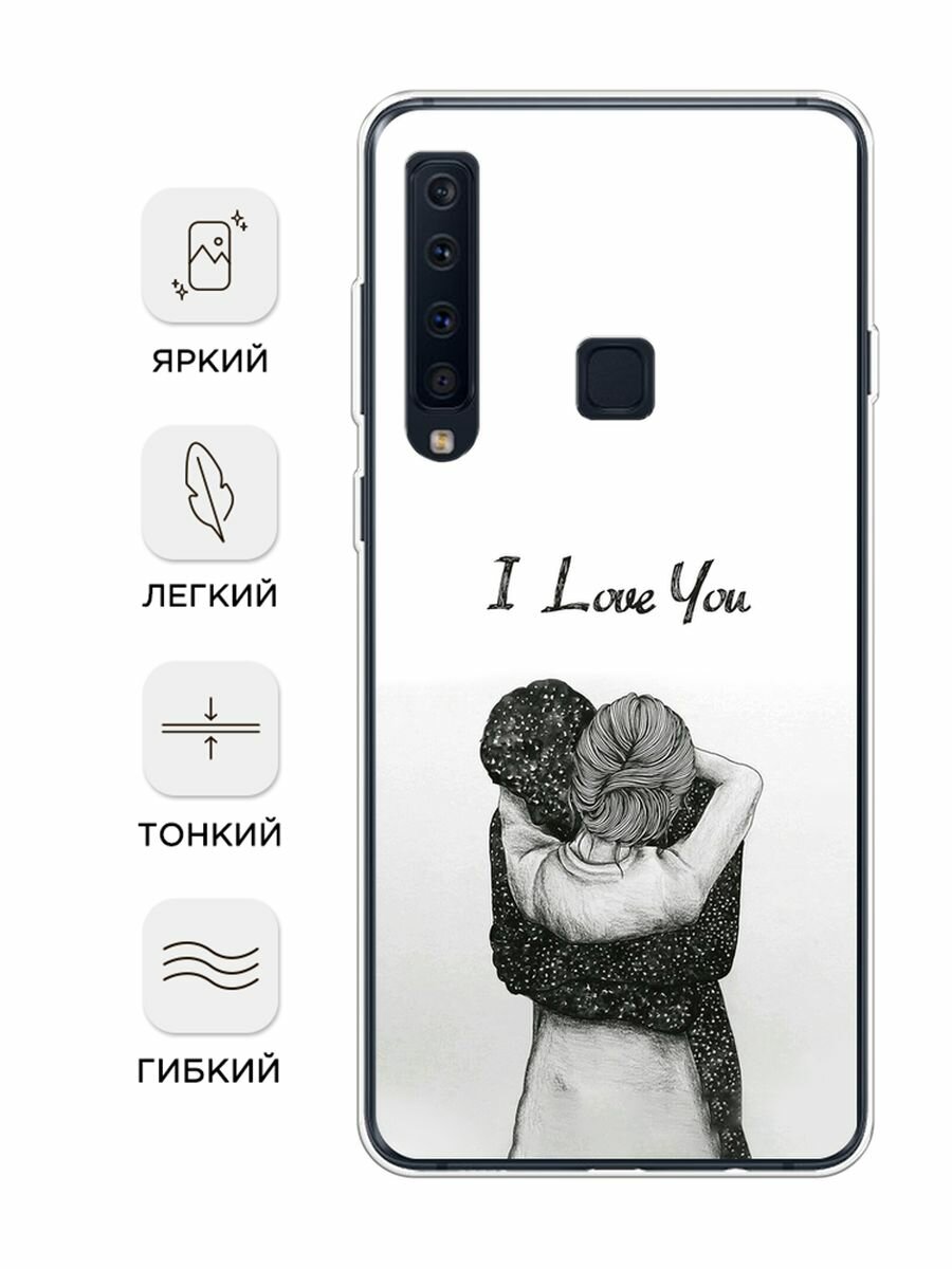 Чехол на Samsung Galaxy A9 2018 / Самсунг Галакси А9 2018 с принтом I love you 1 — фото 1