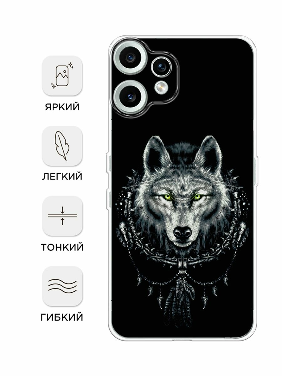 Чехол на CMF Phone 2 Pro / CMF Фон 2 Про с принтом "Волк оберег" — фото 1