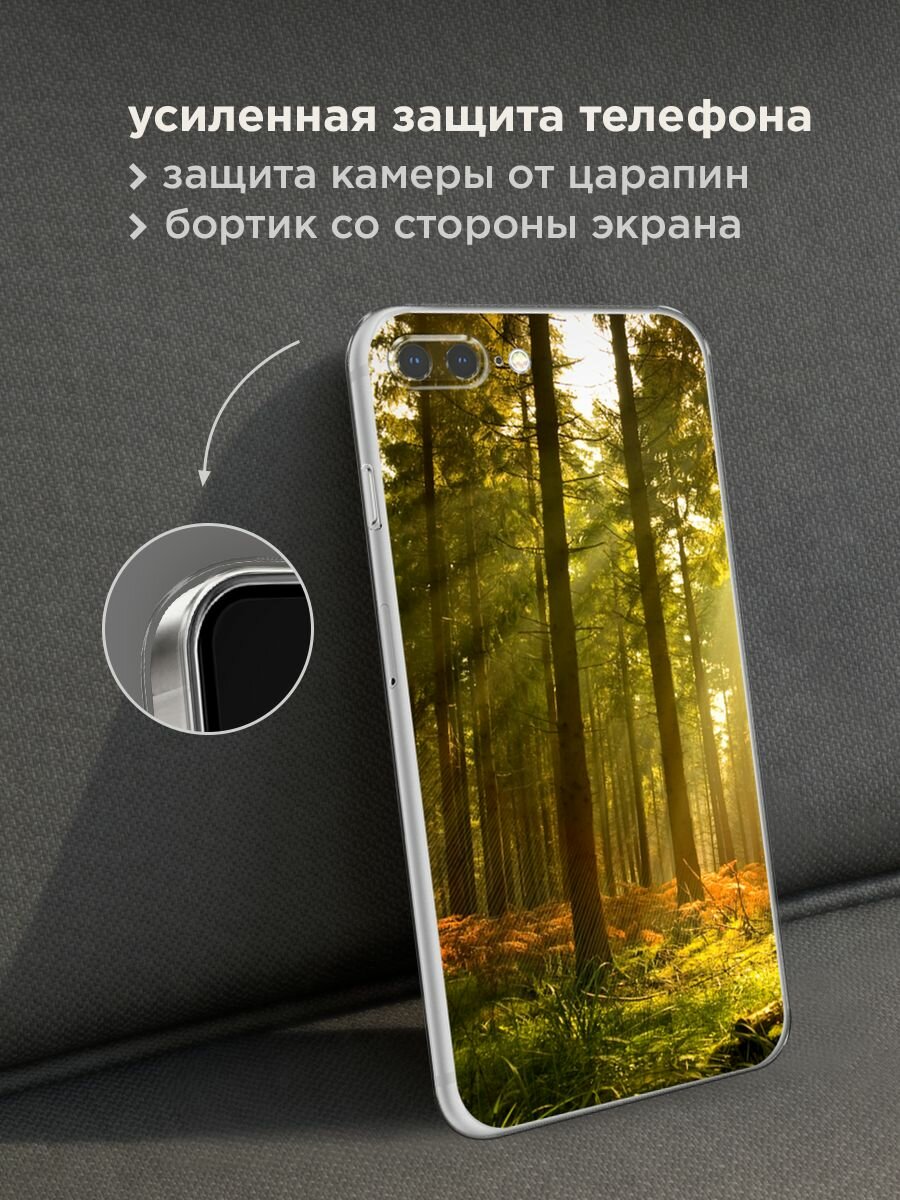 Чехол на Apple iPhone 7 Plus / Айфон 7 Плюс с принтом "Лес 7" — фото 1